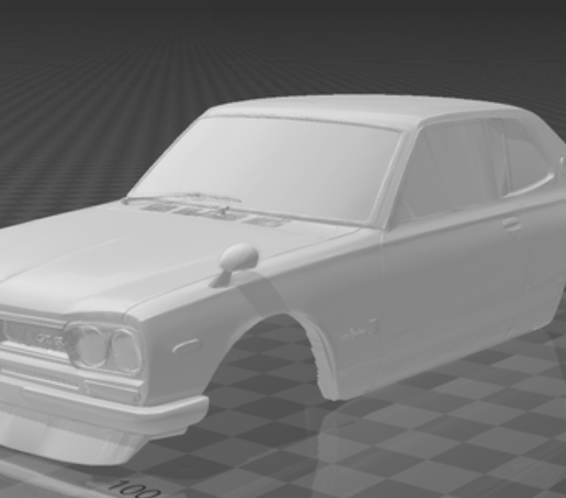 🚗 NISSAN SKYLINE 1:28 MINI Z 94MM・Free STL File for ・Cults