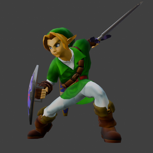 STL file Adult Link pose - The Legend Of Zelda 🔗 ・3D printing idea to ...