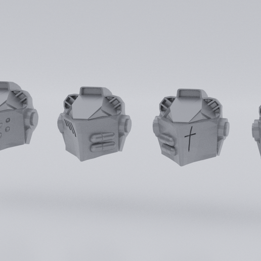 🪖 Silvery Thick Knights Helmet Bits・Free 3D File for ・Cults
