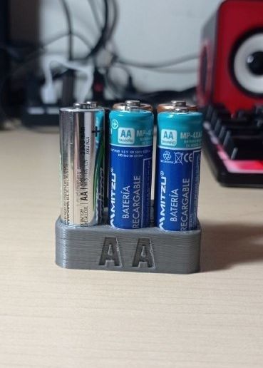 🔋 Double A Battery Organizer・Free 3D File for ・Cults
