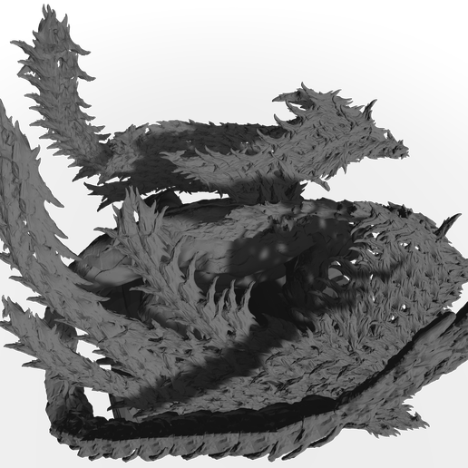 🐉 Warframe Custom Decoration - Apocalypse Colossal Dragon・Free STL File ...