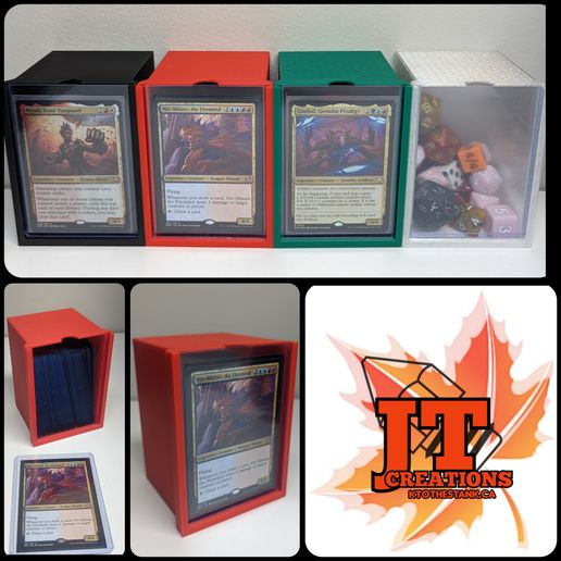 🔝 Top Loader Deck Boxes - Private Use・ 3D File for 3D printing・Cults