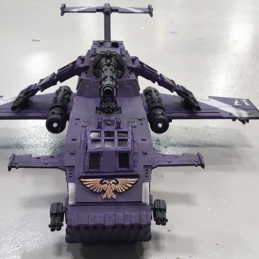 🥔 Potato Patern Thunderhawk Gunship・3D Print with the Flashforge ...