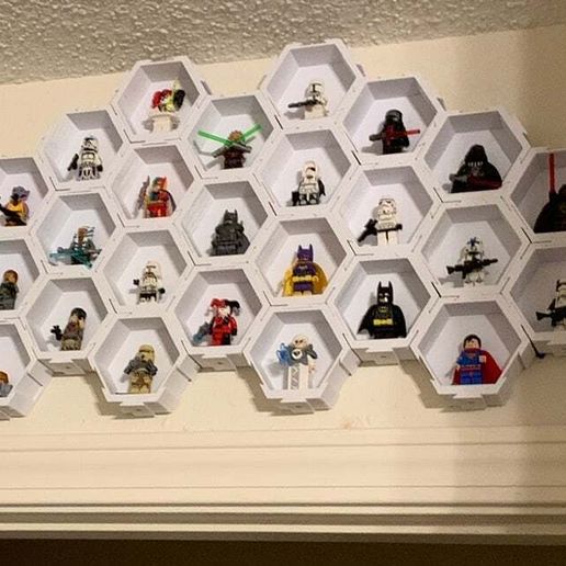 Modular Hexagonal Dovetail display box compatible with LEGO ...