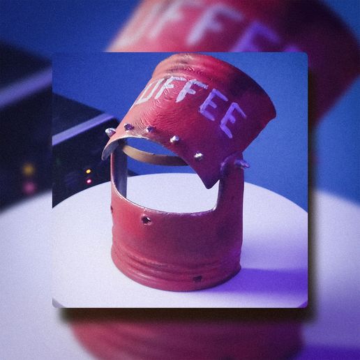 ☕ Rust Coffee Can Helmet/Mask・Free STL File for 3D printing・Cults