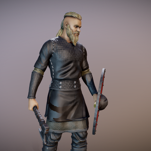 👾 vikings ragnar lothbrok・ STL File for 3D printing・Cults