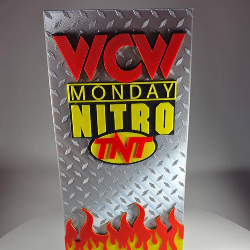 3D printable 2x WCW MONDAY NITRO BANNER by MANIACMANCAVE3D・Cults