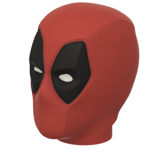 🎨 Deadpool head no AMS no paint・ STL File for 3D printing・Cults