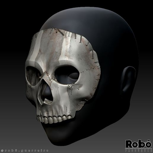 👻 Ghost Mask MW3 Simon Riley (Highly Accurate) - STL model 3D print file・ STL File for 3D ...