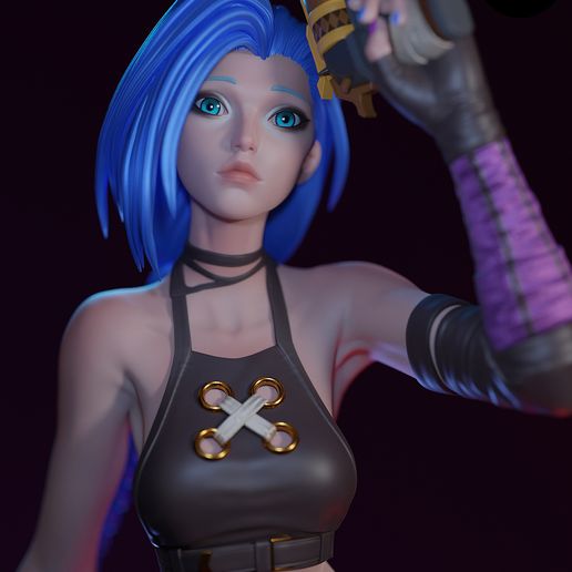 ♀️ JINX CHARACTER BY ESM・ 3D File for 3D printing・Cults