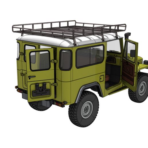 TOYOTA LAND CRUISER FJ40 SHORT WHEEL BASE 3D PRINT RC BODY STL FILE 3D ...