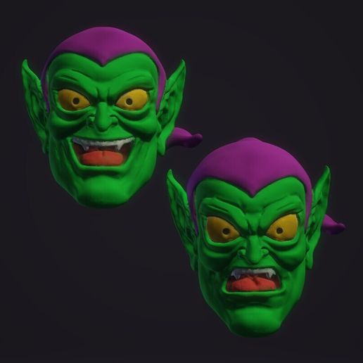 green goblin head shape