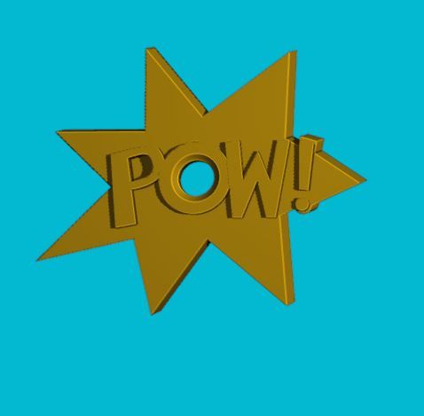 Archivo STL gratis POW! Effect for action figures 🪄 ・Diseño de ...