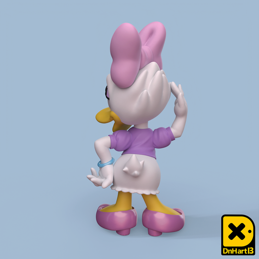 🦆 MiniPrint 011 - Daisy Duck・ 3D File for 3D printing・Cults