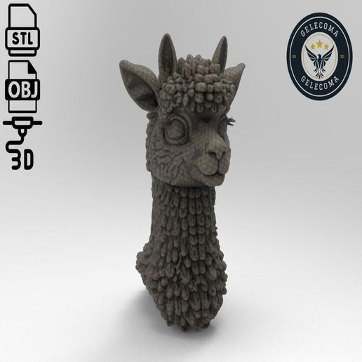 🗿 Alpaca Animal 3d Printing・ 3D File for 3D printing・Cults