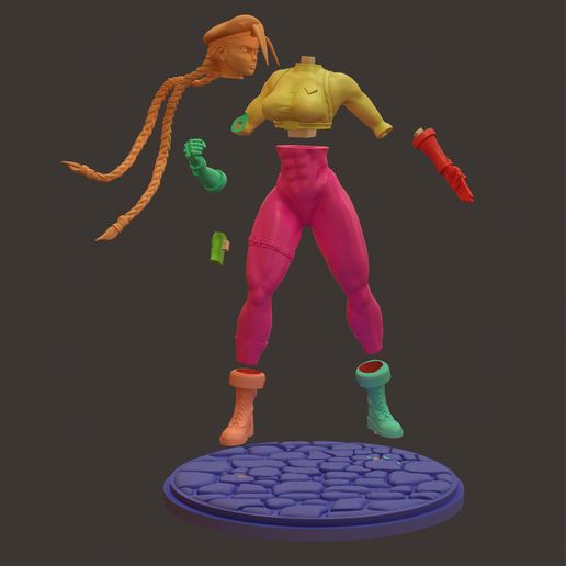 Archivo 3MF Cammy White Street Fighter 6 Fanart figura 👾 ・Design para ...