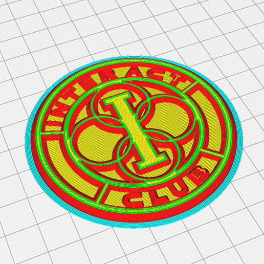 🎨 Interact club logo・ STL File for ・Cults