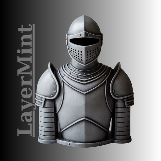 👤 Medieval Knight Armor Bust – Detailed 3D Printable Model (STL) for ...