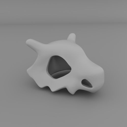 🆓 Cubone Mask・ STL File for 3D printing・Cults