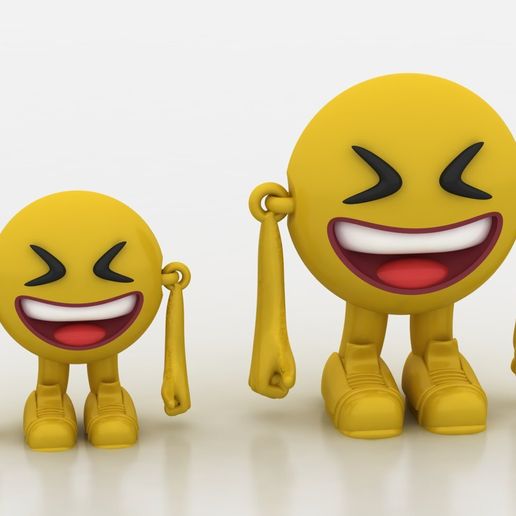 🐉 HAPPY FACE EMOJI TOY 3D PRINTABLE MODEL・ STL File for 3D printing・Cults