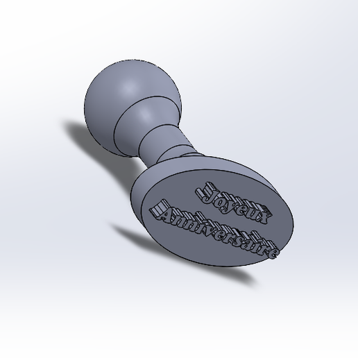 STL file Happy birthday stamp 🎂 ・3D print design to download・Cults