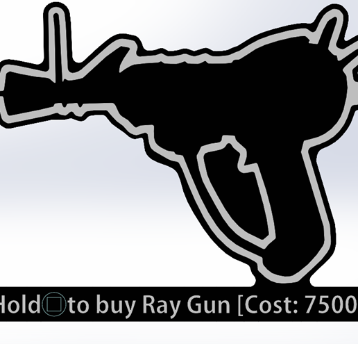 STL file Wallbuy COD Zombies Raygun 🦸 ・3D printable model to download・Cults