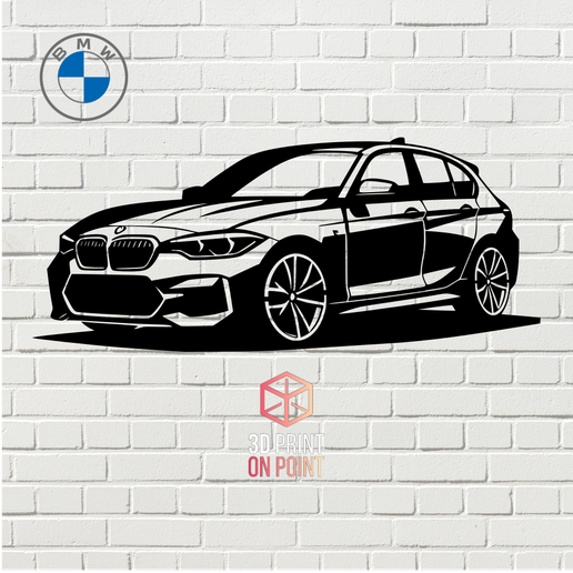 STL file BMW SERIE 1 - 2D WALL ART #2 🎨 (DXF)・3D print design to ...