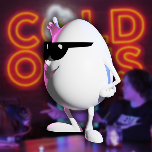 🥚 Little Fella - Egg meme from Cold Ones・ STL File for 3D printing・Cults