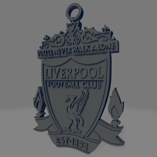🗝️ Liverpool FC Keychain・ STL File for 3D printing・Cults
