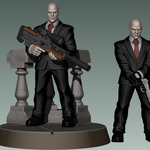 🎲 Hitman・ 3D File for 3D printing・Cults
