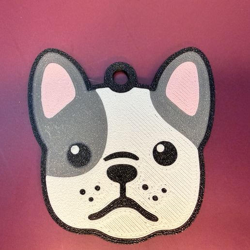 🗝️ Sad French Bulldog keychain・ STL File for 3D printing・Cults