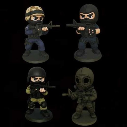 🔫 counter strike 1.6 cs half life chibi counter terrorist X 4・Archivo ...