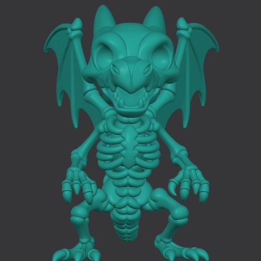 💀 Skeleton Charizard・ STL File for 3D printing・Cults