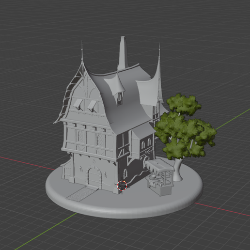 Archivo STL gratis Medieval Tavern 🏠 (OBJ)・Plan para descargar y ...