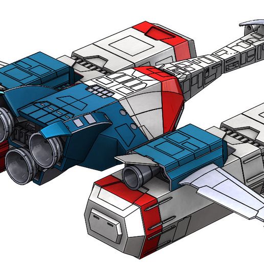 🚀 Horizont Dropship. Mospeada・ STL File for ・Cults