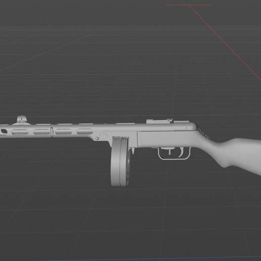 🗺️ Soviet PPSH-41 submachine gun-2 3D model material・ OBJ File for 3D ...