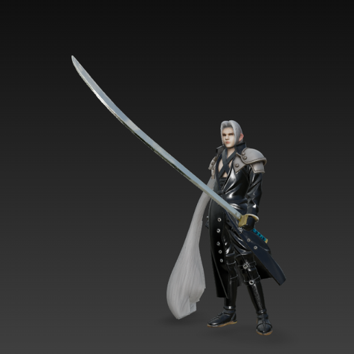 🦹 Sephiroth 3D Printable Figure - Legendary Final Fantasy Villain ...