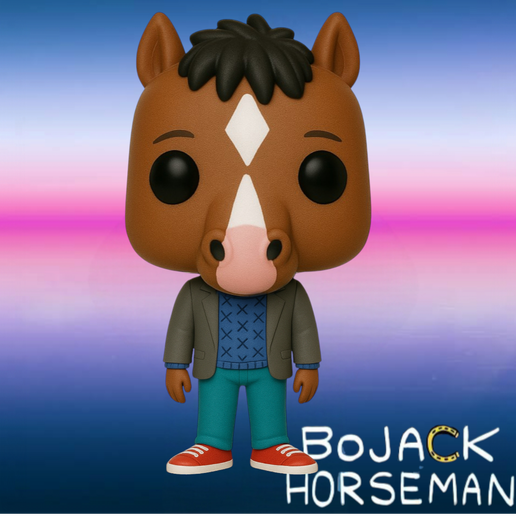 🎨 Custom BoJack Horseman Funko Pop・ STL File for 3D printing・Cults