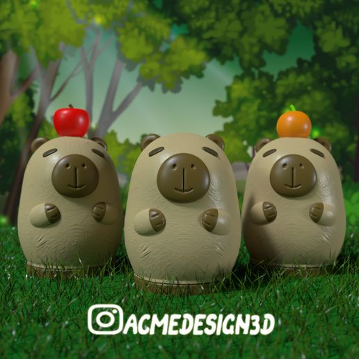 Archivo STL huevo de pascua capybara carpincho 🪞 ・Plan para descargar y ...