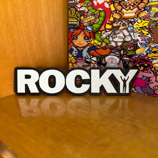 👽 Rocky Logo・ 3MF File for 3D printing・Cults