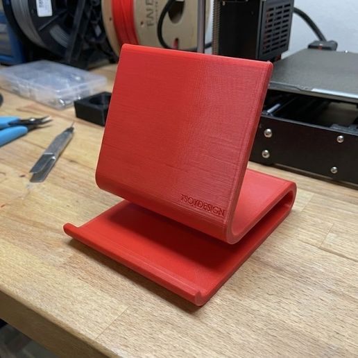 📞 Universal Desktop Phone Stand・Free STL File for 3D printing・Cults