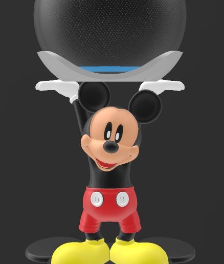 ⬆️ Soporte Alexa Echo Dot 4a y 5a Geração Stand Up Mickey Mouse・Archivo ...