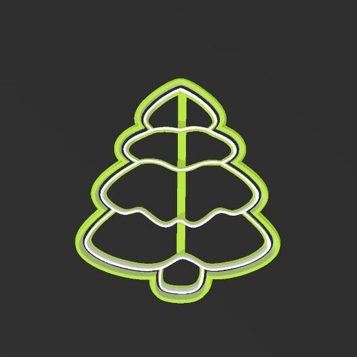 🎄 Christmas tree, cutter 90mm・ STL File for 3D printing・Cults