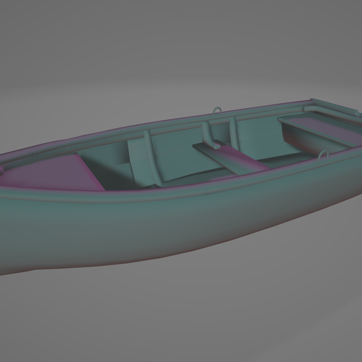 🛥️ Rowboat Replica from Rust・ STL File for 3D printing・Cults