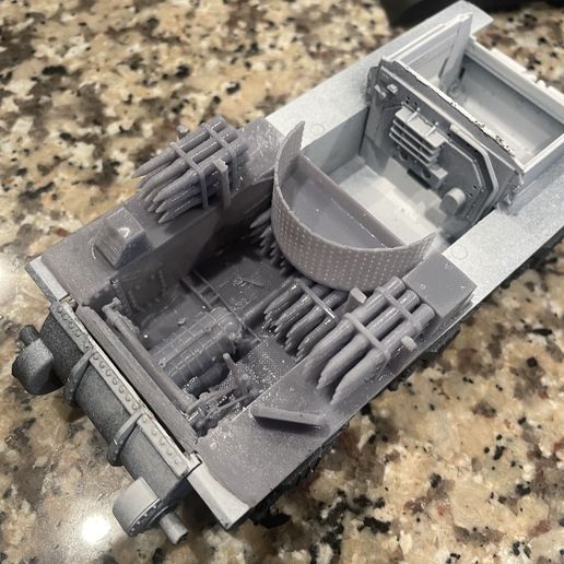 🎲 M4A1 Sherman (Dry, 75mm) Drivers Interior・ STL File for ・Cults