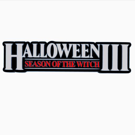 🎃 HALLOWEEN III NEW Logo Display by MANIACMANCAVE3D・ STL File for 3D ...