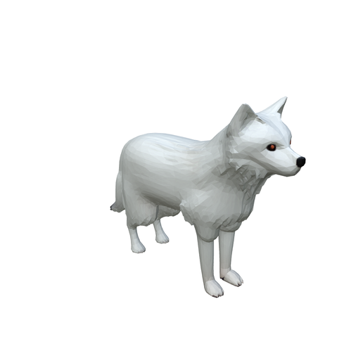 🦊 arctic fox・ STL File for 3D printing・Cults