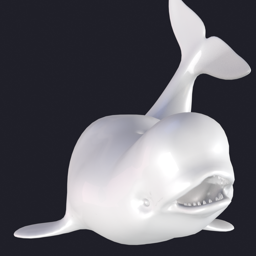 STL file Beluga Whale 3D Model 🐳 (OBJ)・Design to download and 3D print ...