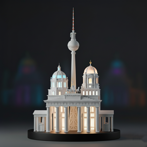 🇩🇪 Light Festival Berlin Collectible – Decorative Model・ STL File for ...