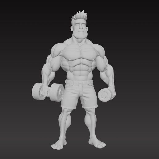 💪 the bodybuilder・ STL File for 3D printing・Cults